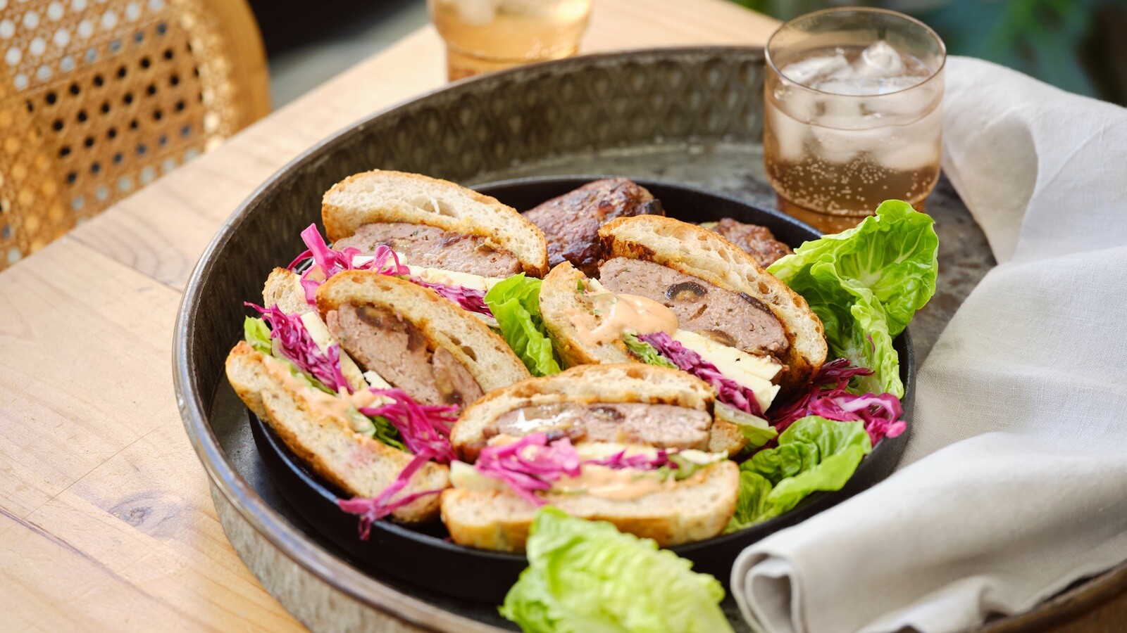 Lamb and Date Burger