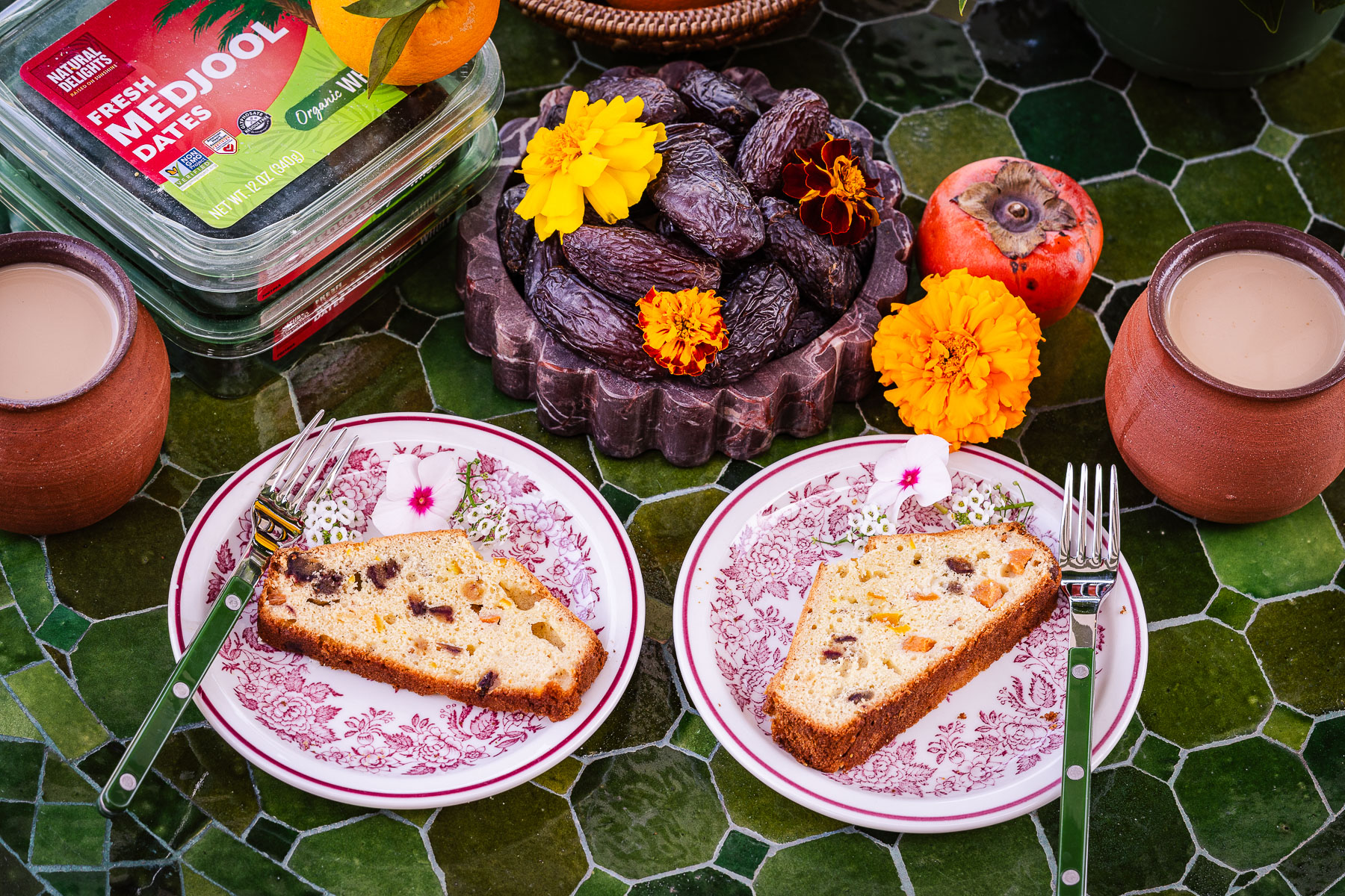 Medjool Date and Persimmon Fruit Cake