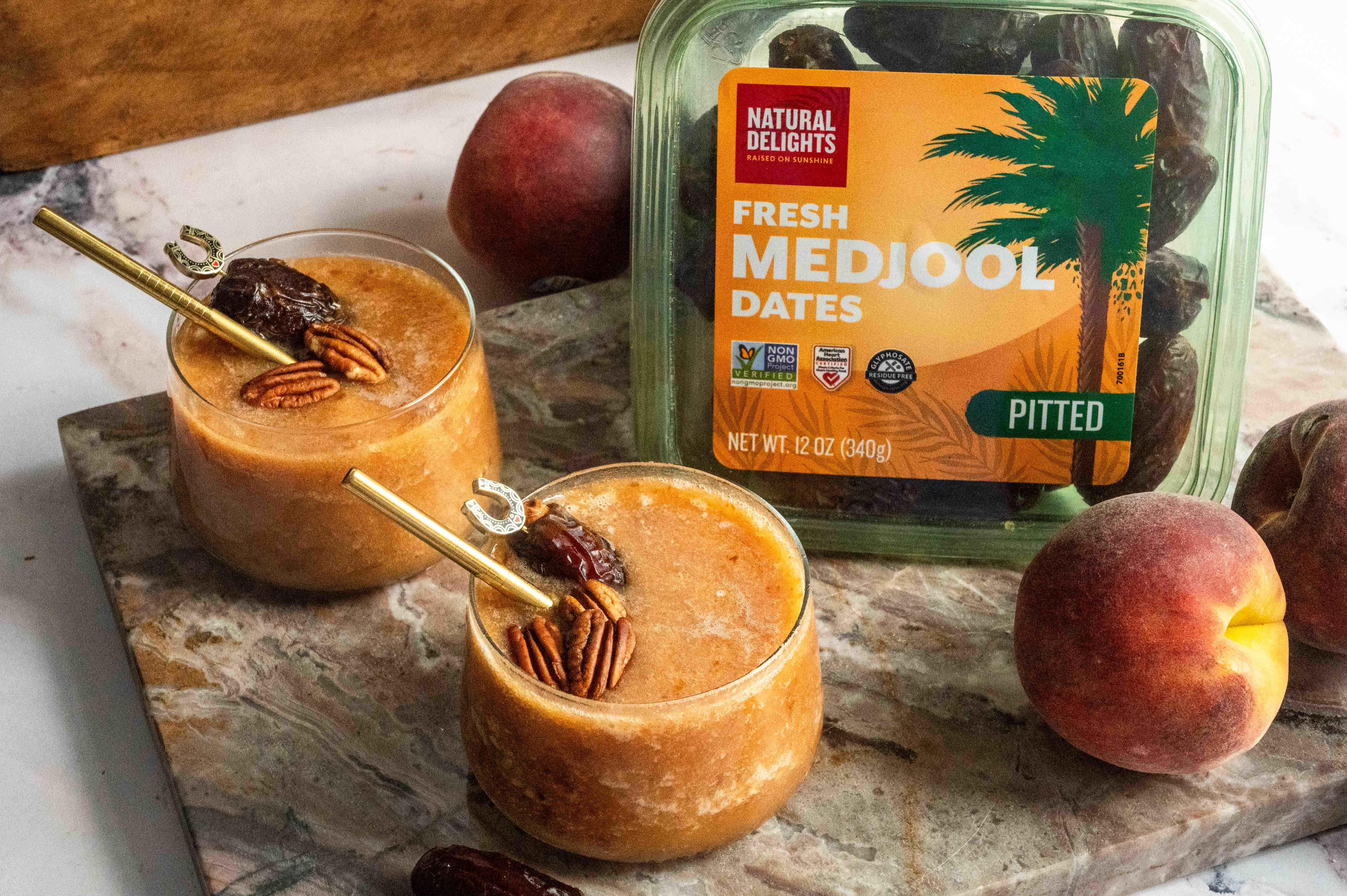 Date and Peach Old Fashioned